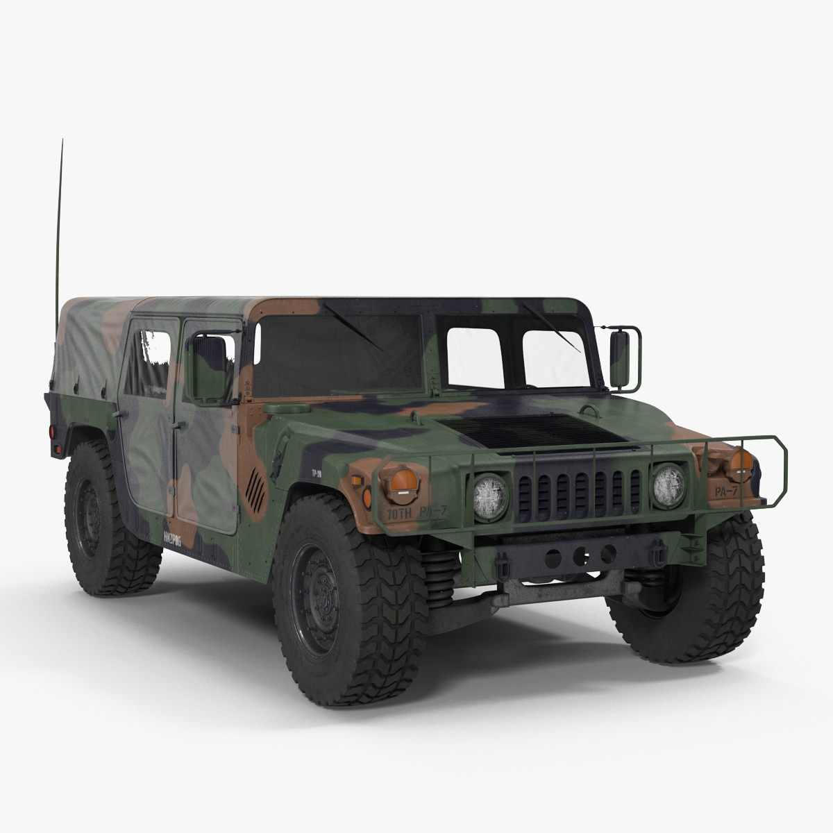 3d troop carrier hmmwv m1035 model