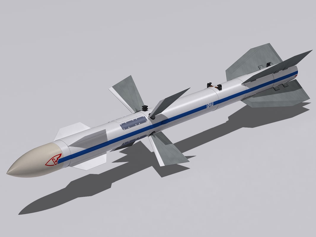 r-27 missile r-27r 3d 3ds