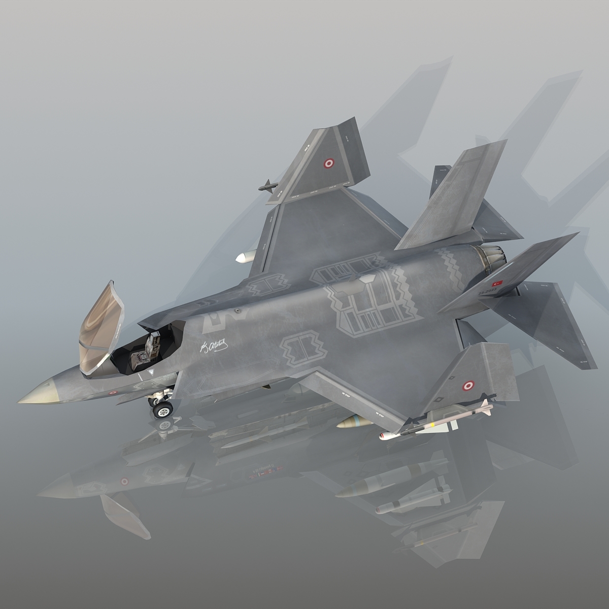 F-35 CV Lightning II土耳其空军3D模型 - TurboSquid 1070689