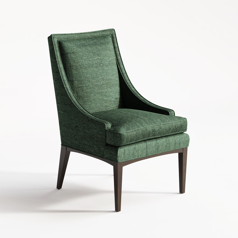 3d model bernhardt mya upholstered chair