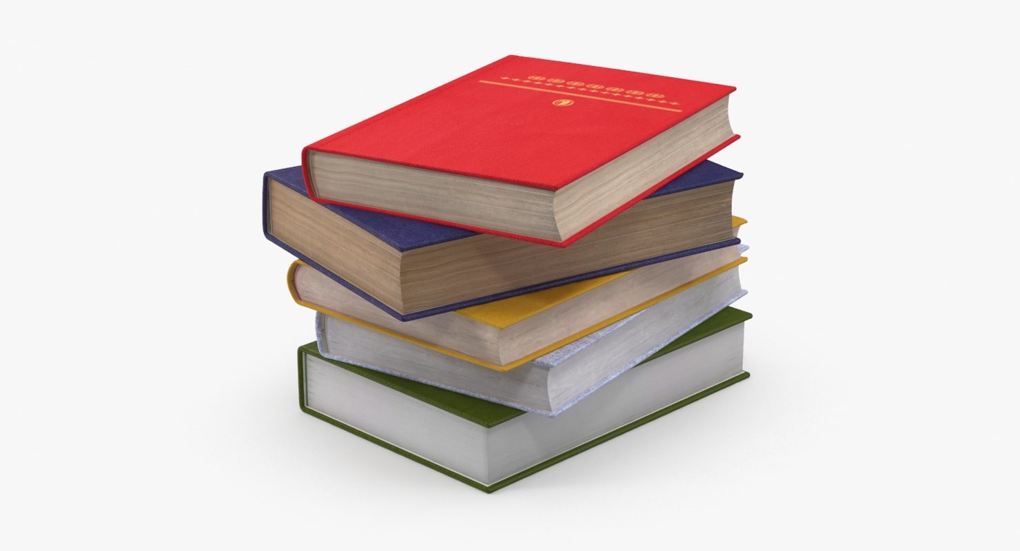 textbooks design 3d model