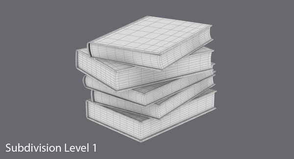 textbooks design 3d model