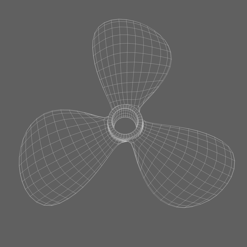 propeller 3 blades 3d model
