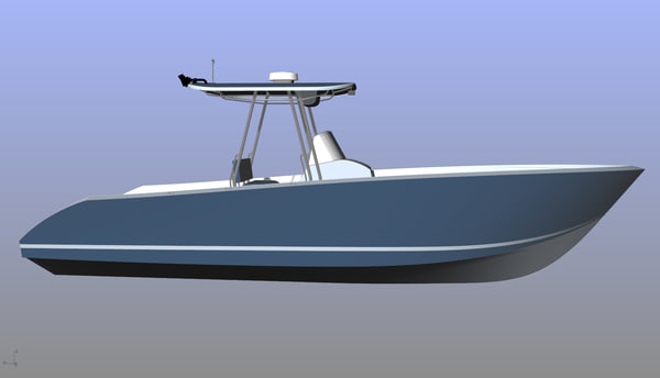 3d midnight express powerboat model