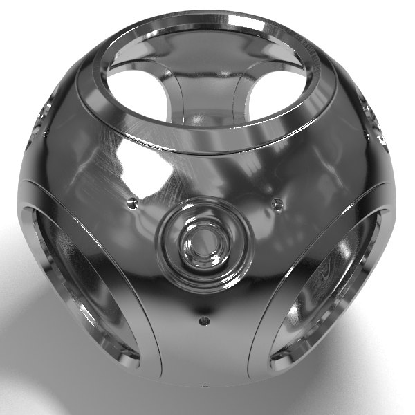 metal sphere 3d max