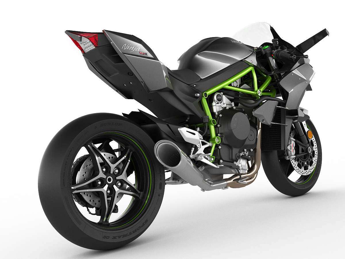 3d model kawasaki h2r ninja