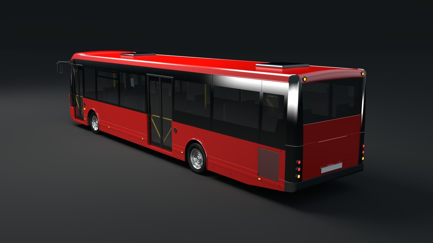 3d city bus