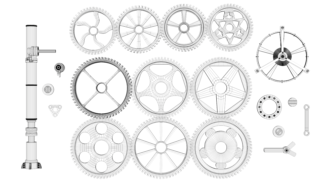 3d cogwheels