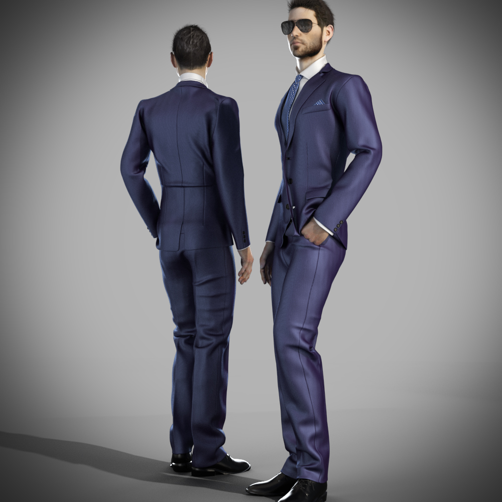 man suit 3d model