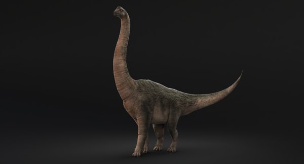 3d brachiosaurus rigged