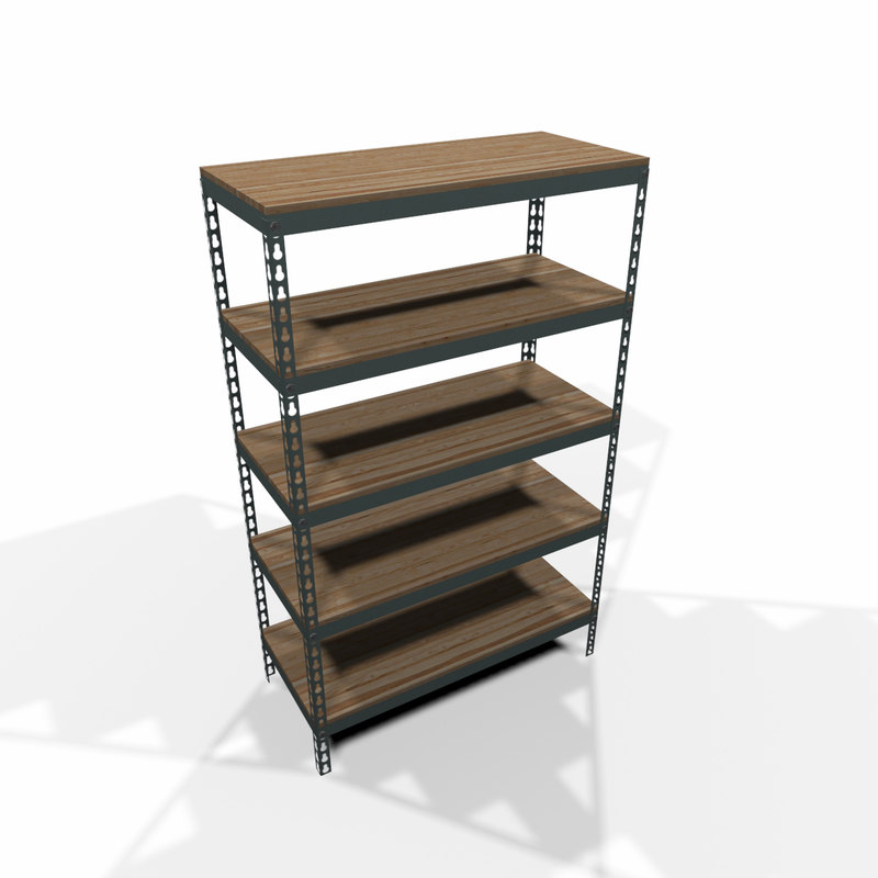 3d Model Modular Storage Shelf