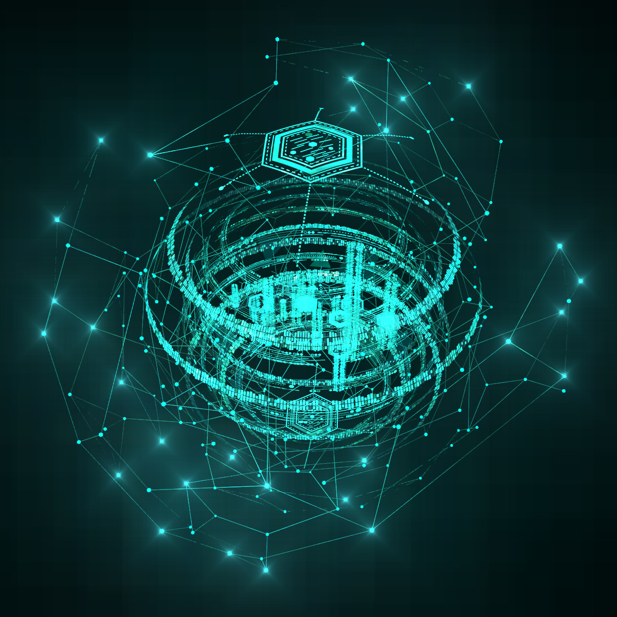 3d model of hologram planet