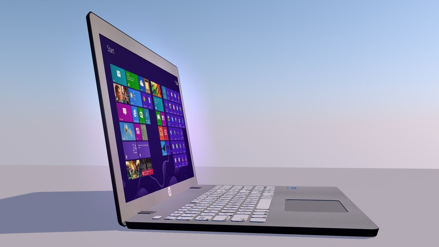 3d laptop model