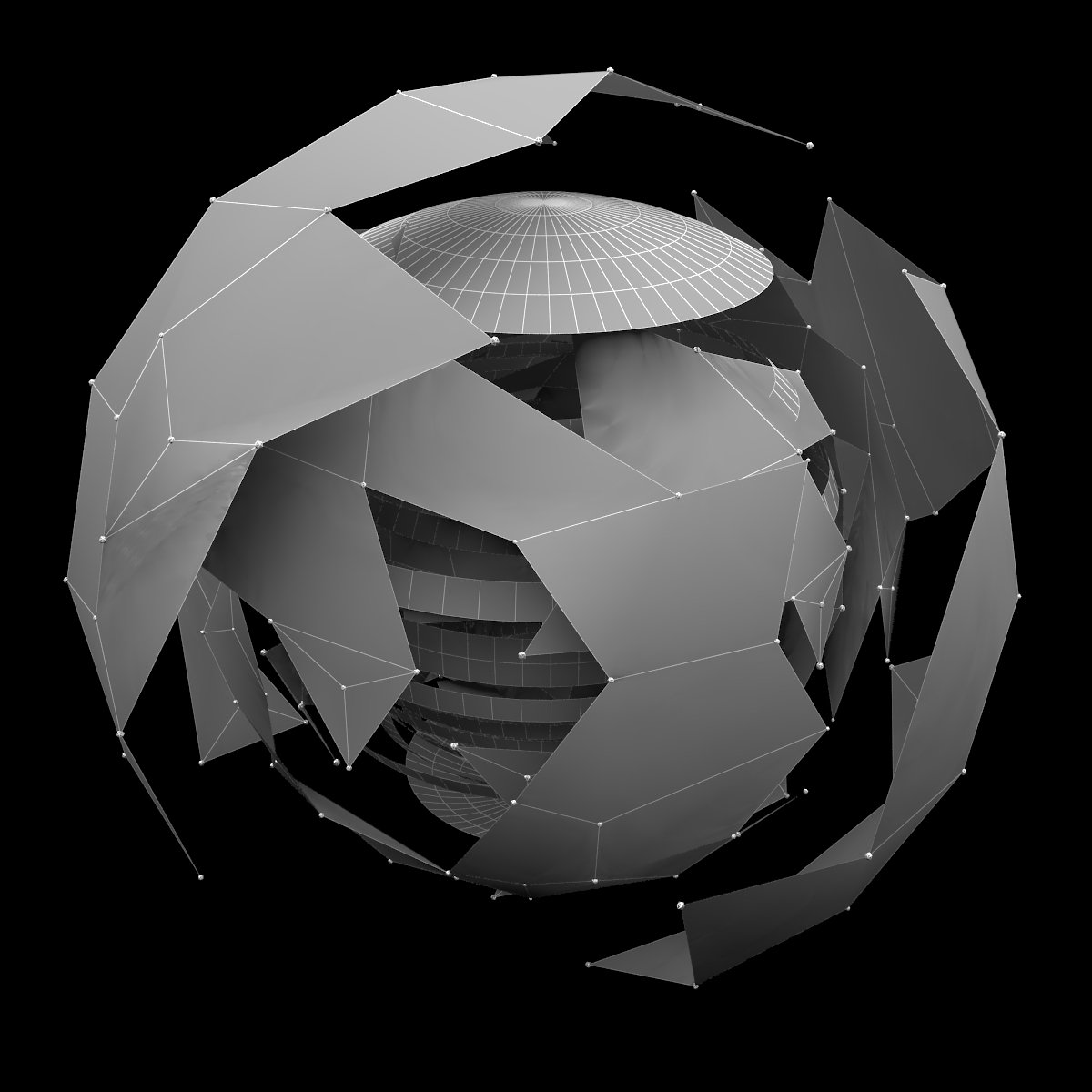 3d model of hologram planet