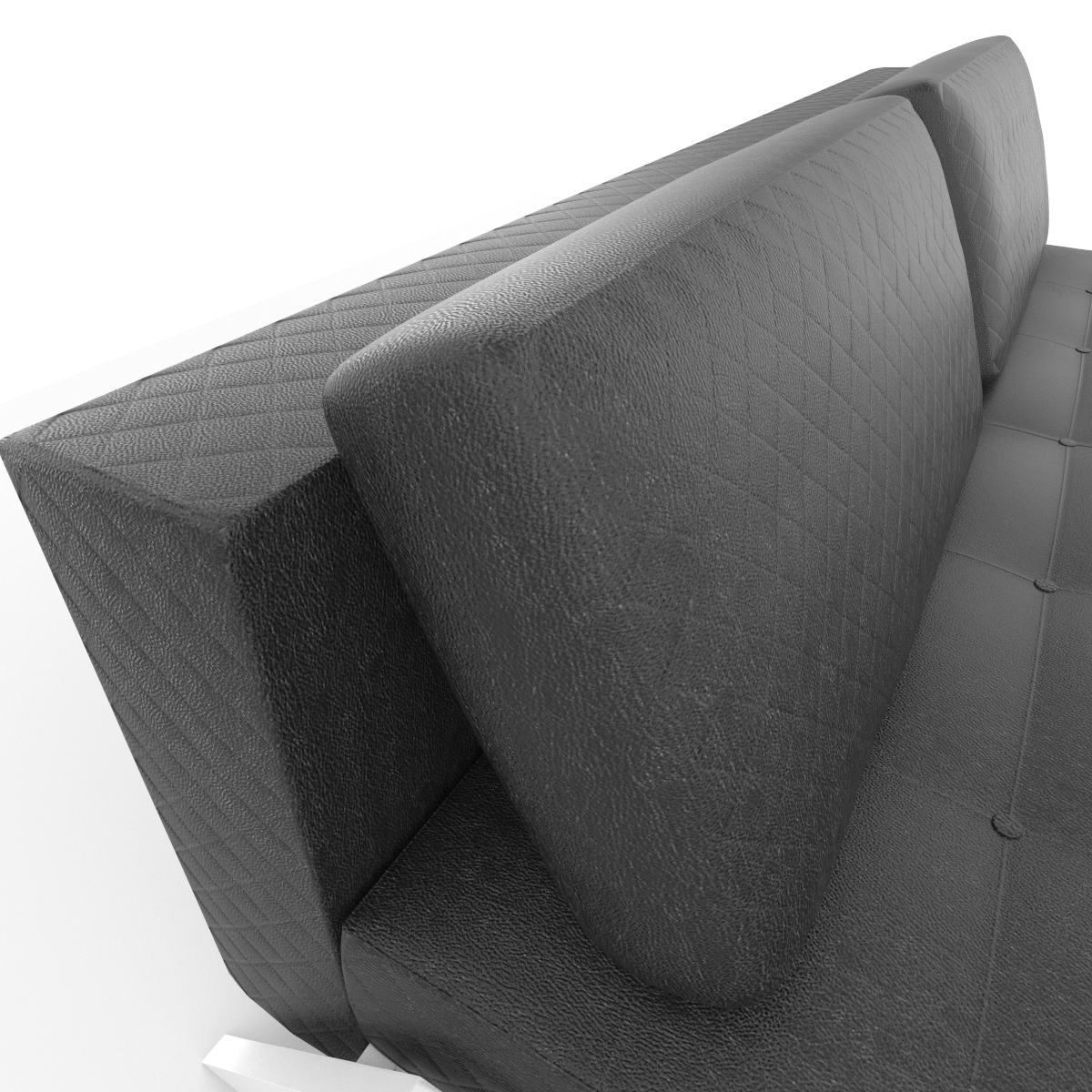 3d Modern Black Leather Sofa Interior 3d Modern Black Leather Sofa Interior