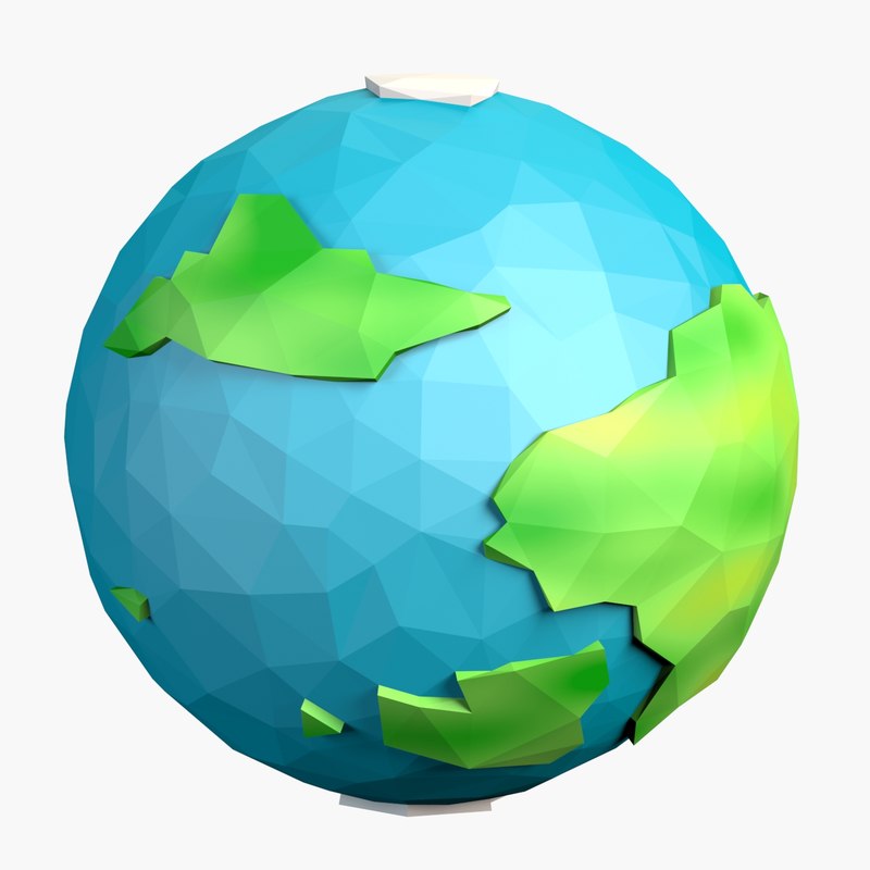 fantasy cartoon planet 3d model
