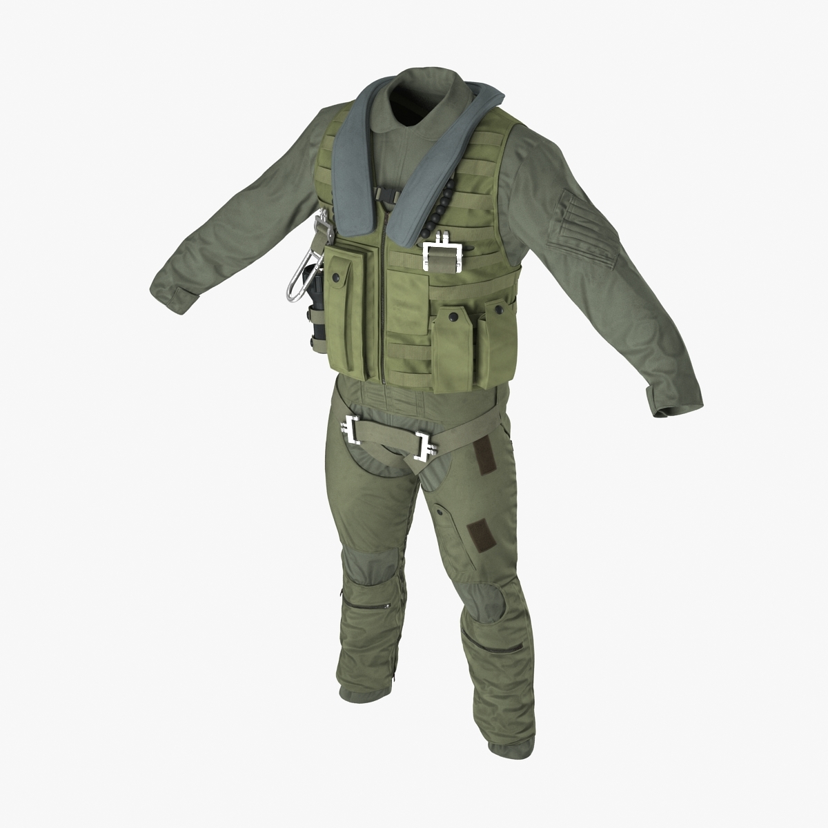 military jet fighter pilot 3d obj