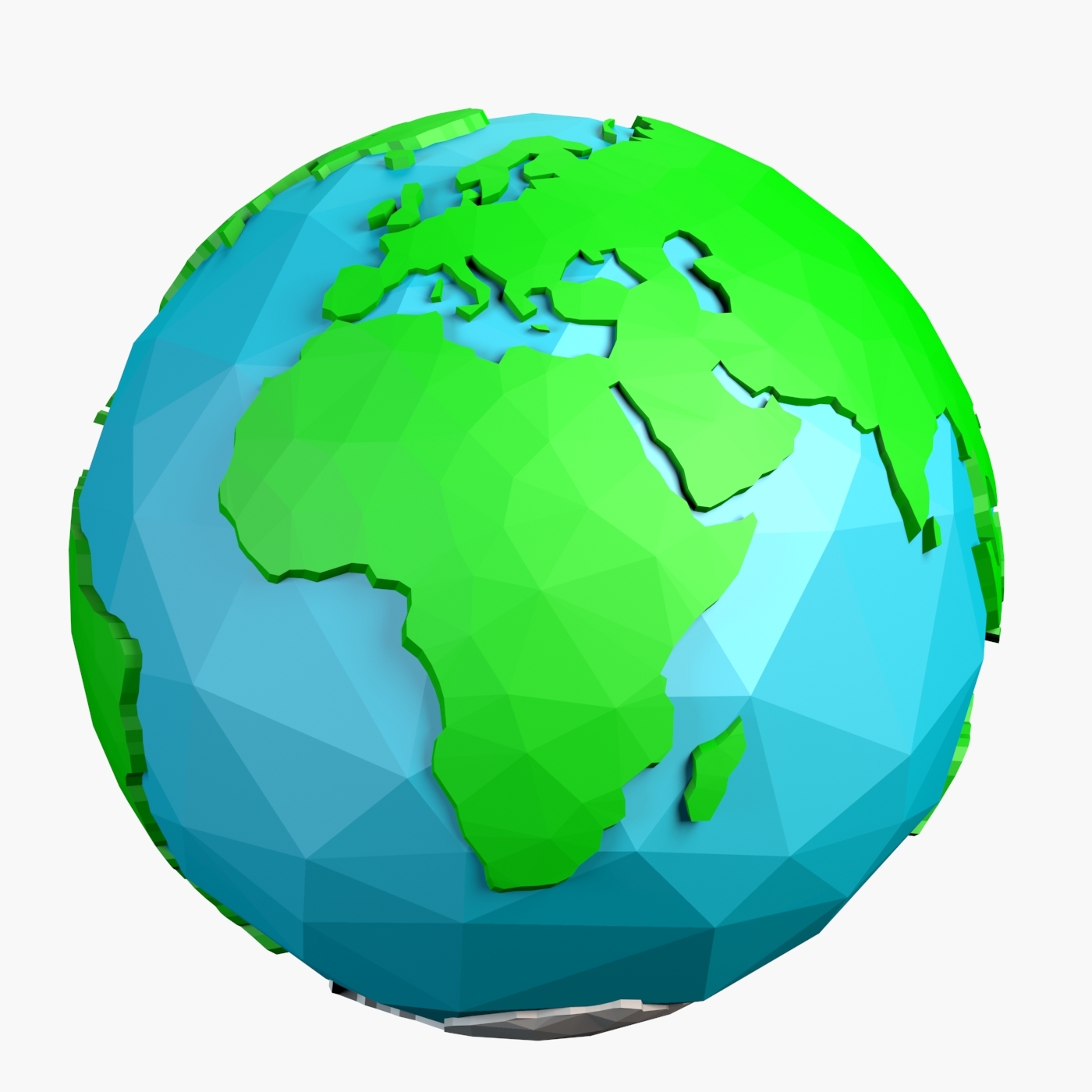 3d cartoon world earth