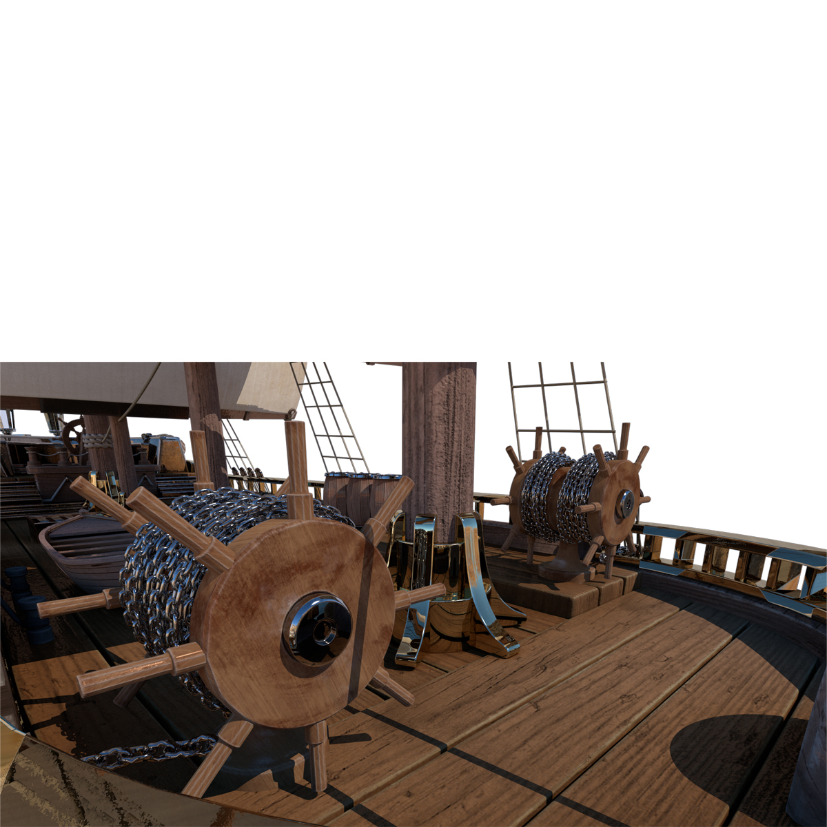 realistic ship 3d model