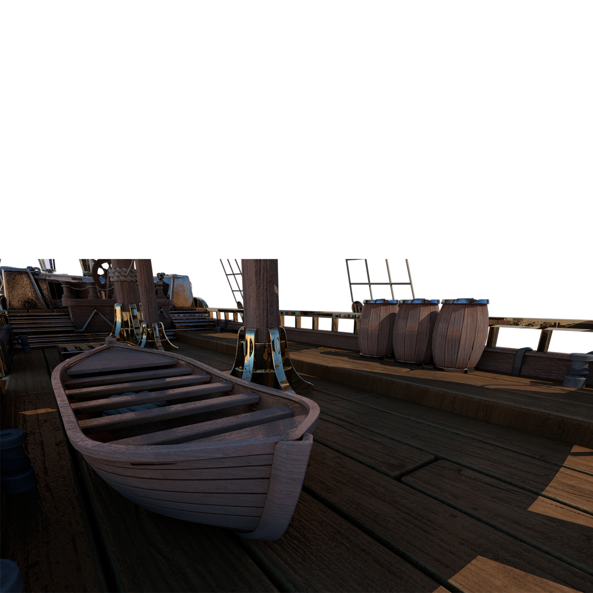 realistic ship 3d model