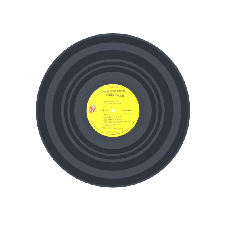 free vinyl record 3d model