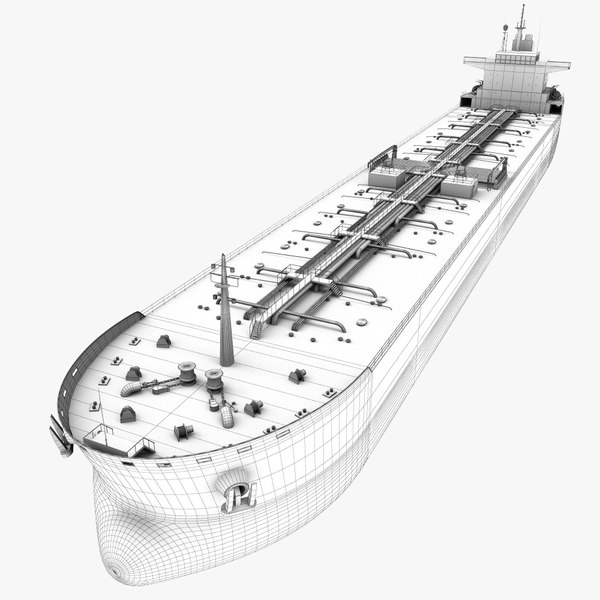 3d model realistic oil tanker