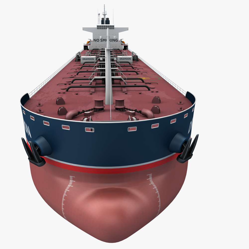 3d model realistic oil tanker