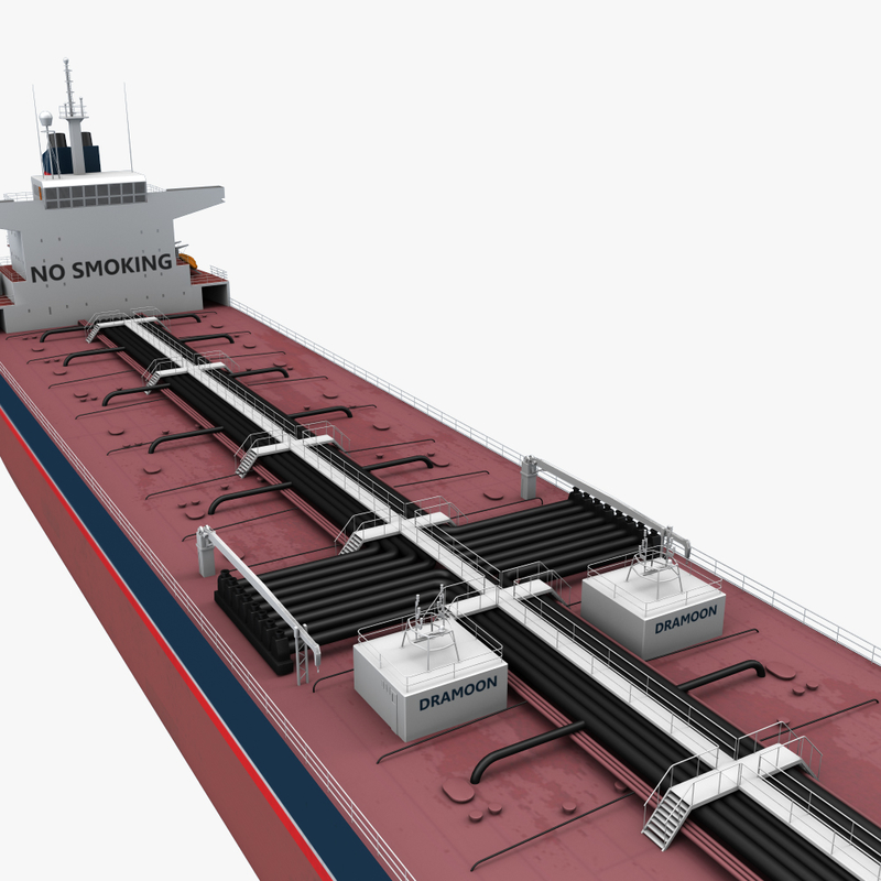 3d model realistic oil tanker
