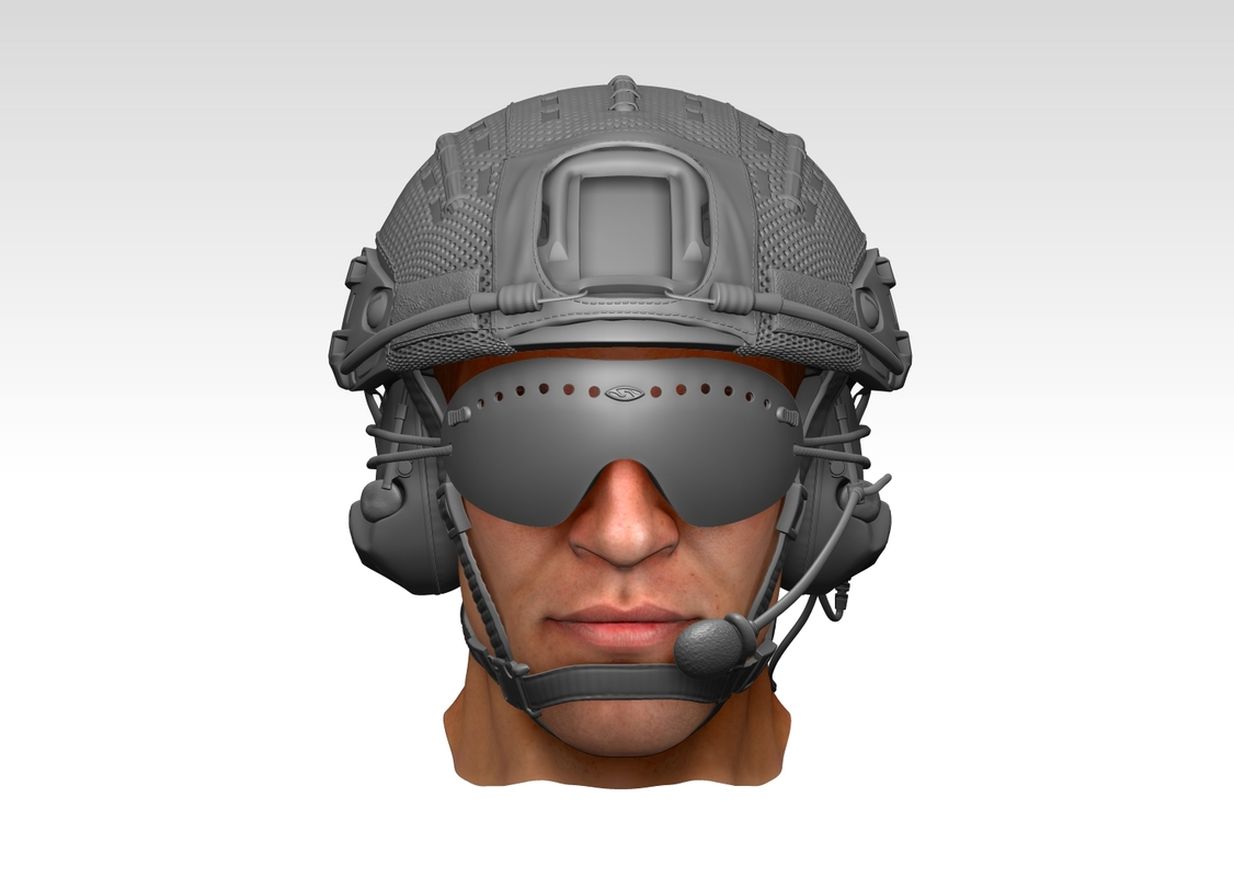 3d model crye precision atx helmet