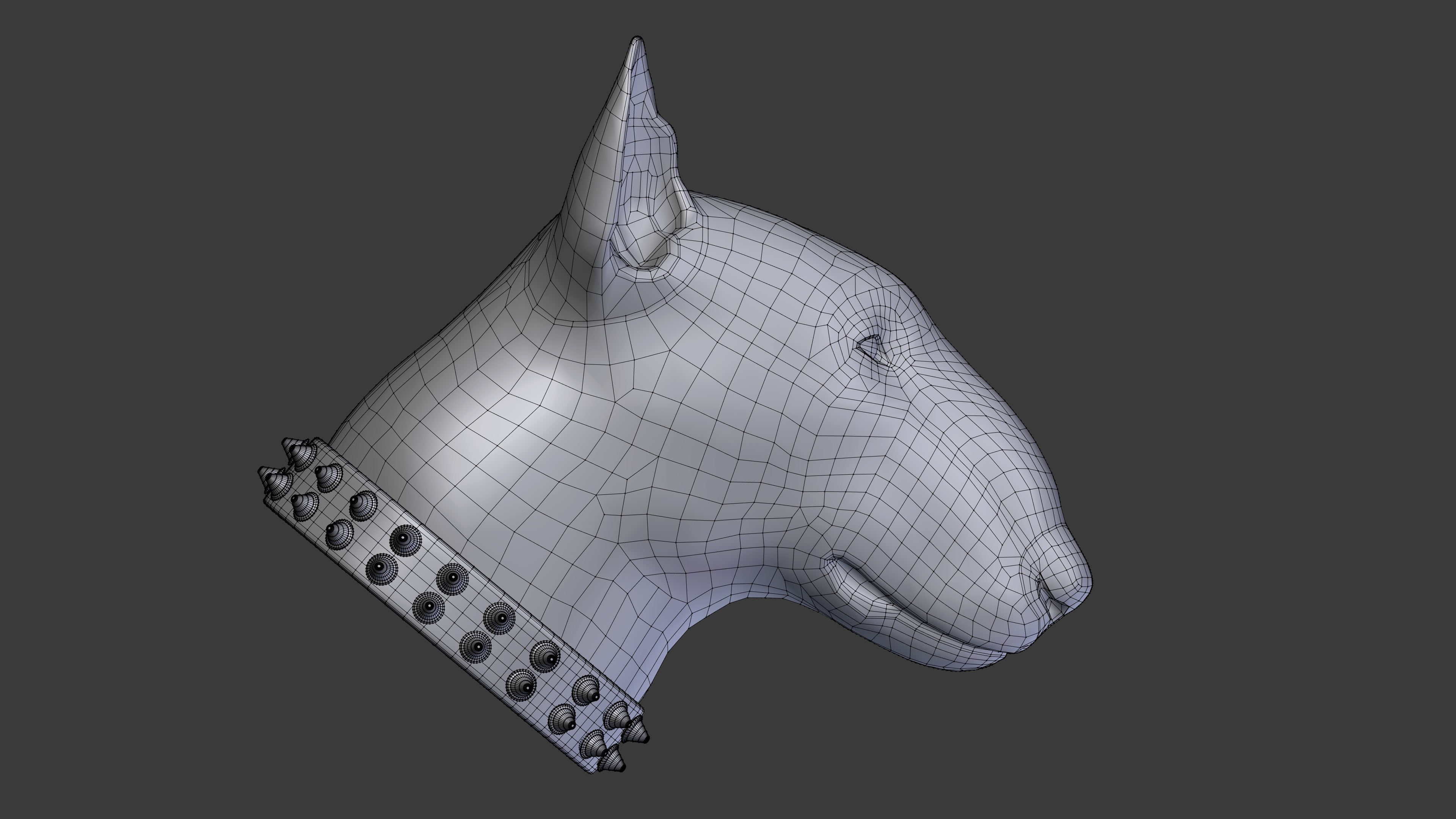 3d model dog head