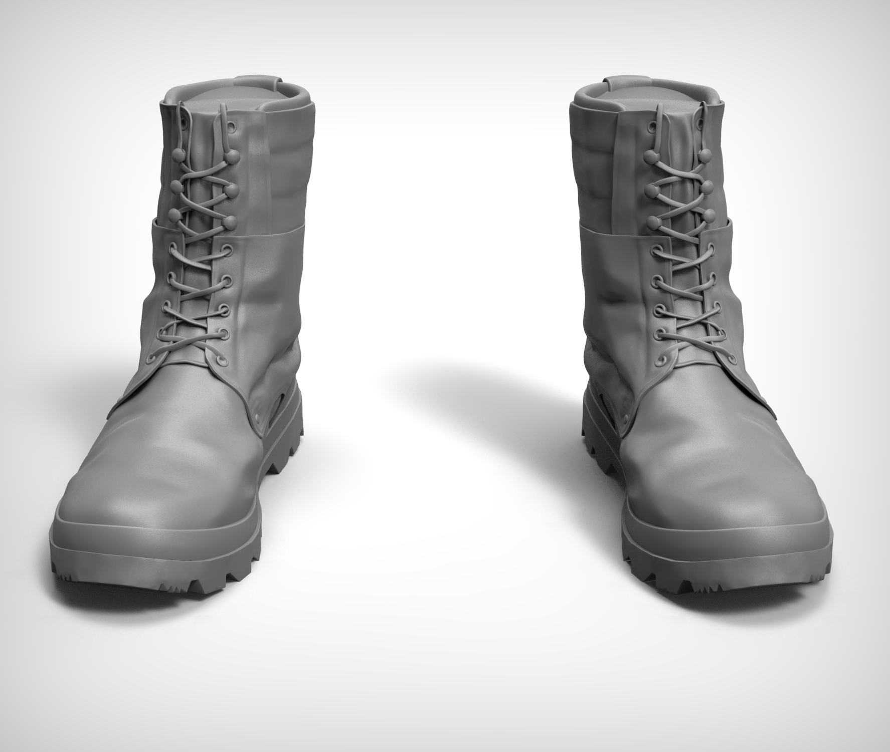 combat boots obj