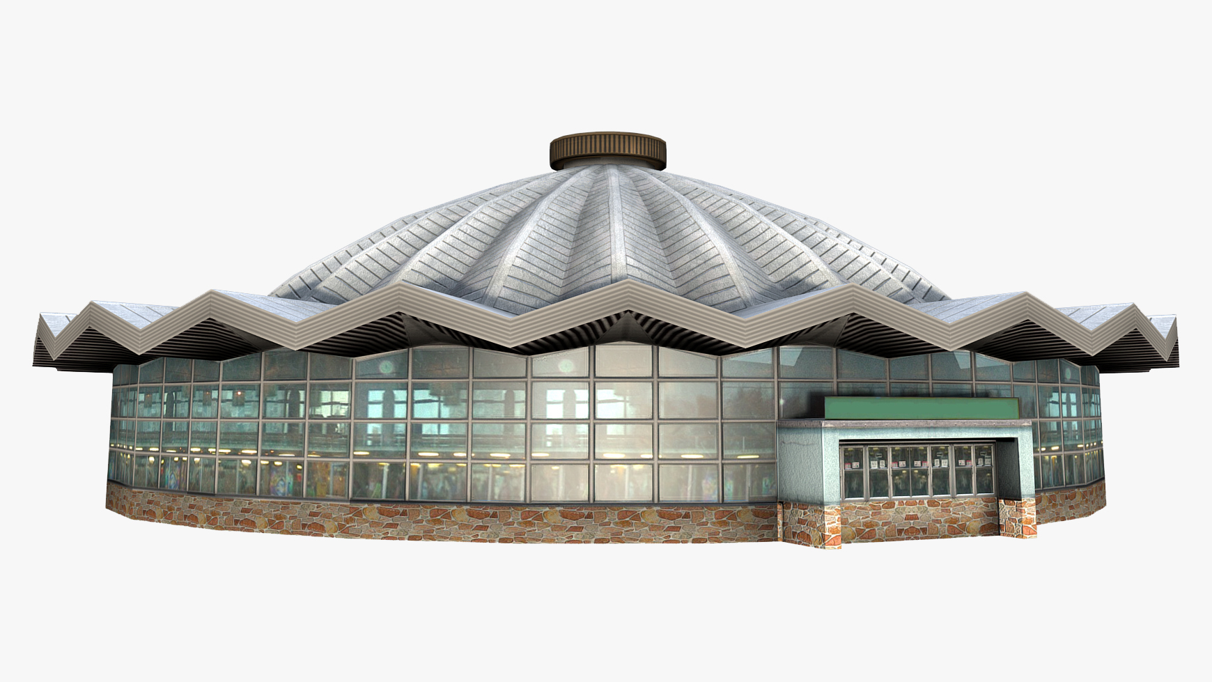 circus buildings 3d fbx