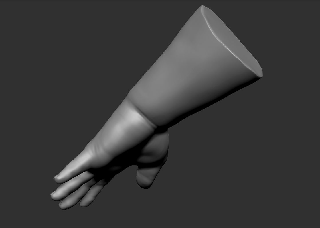 beauty child hand 3d model