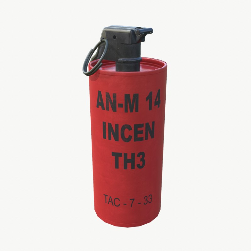 incendiary grenade 3d model
