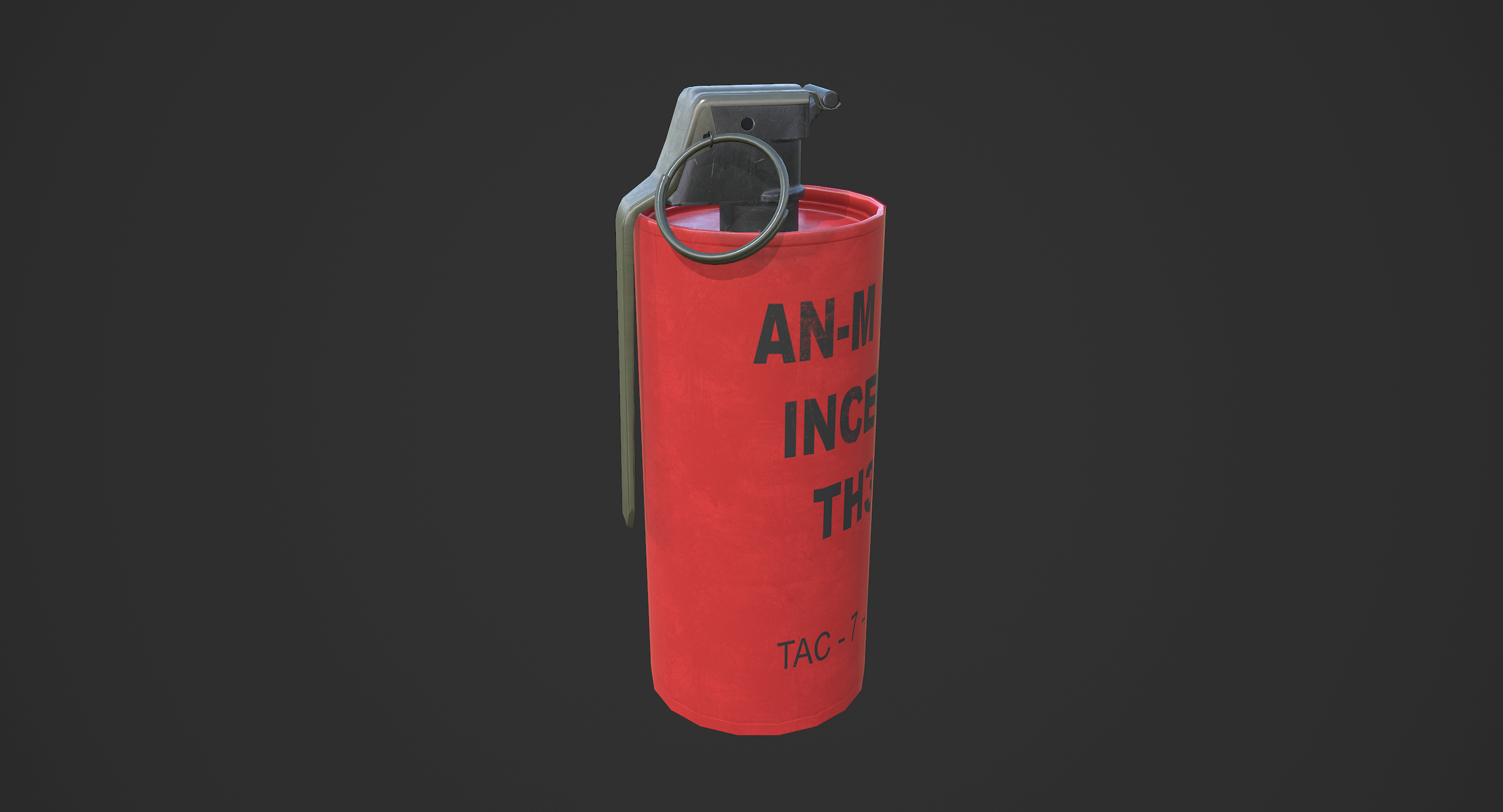 incendiary grenade 3d model