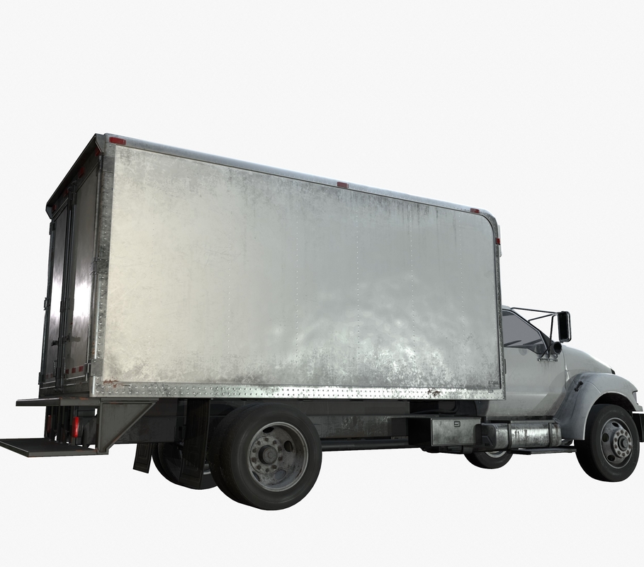 3d model refrigerator truck vehicle
