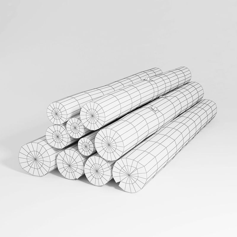 3d logs model