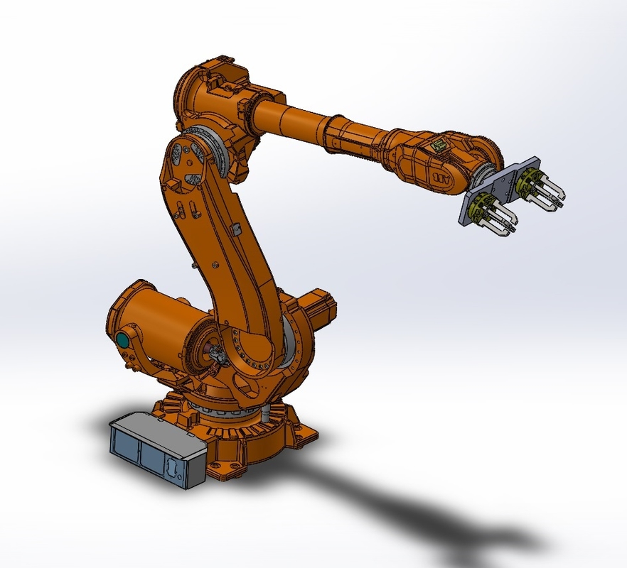 3d industrial robot arm model