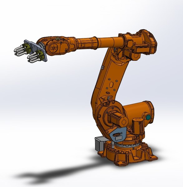 3d industrial robot arm model