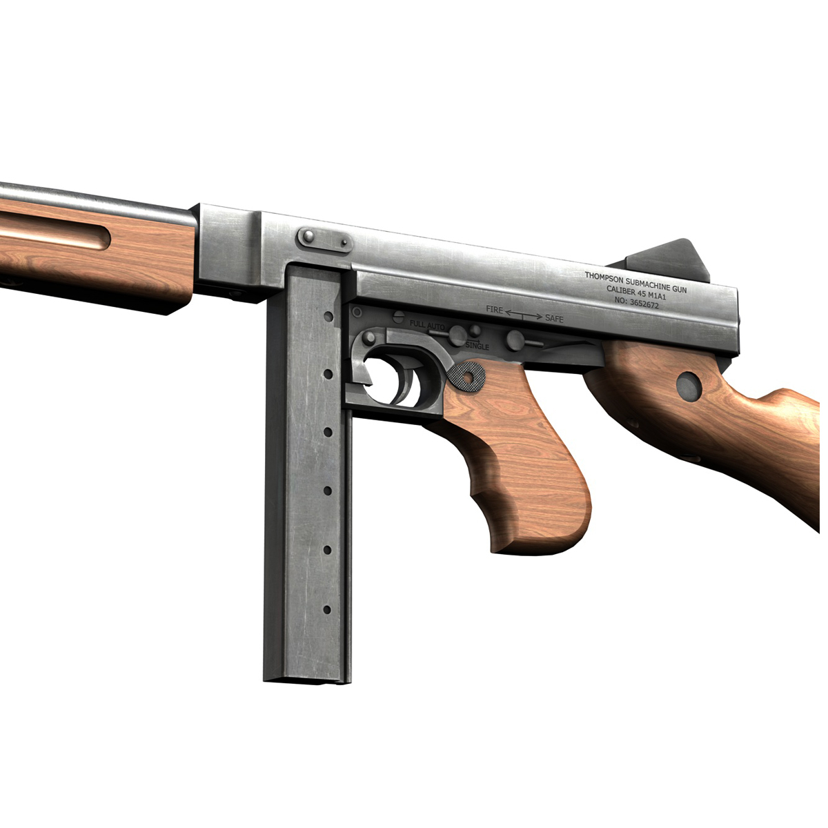3d submachine guns ww2 thompson