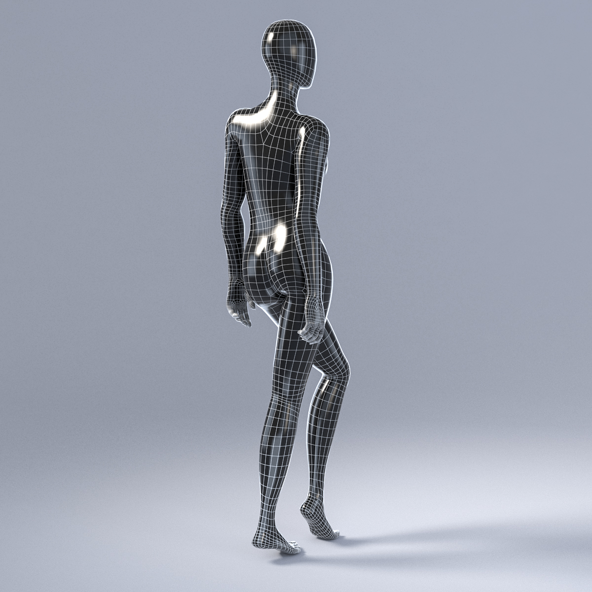 3d max female mannequin