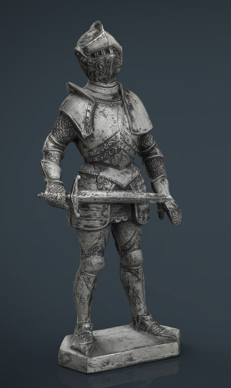 medieval knight 3d model