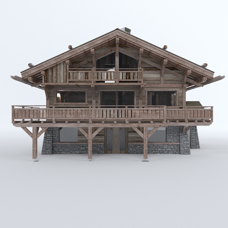 chalet 3d model