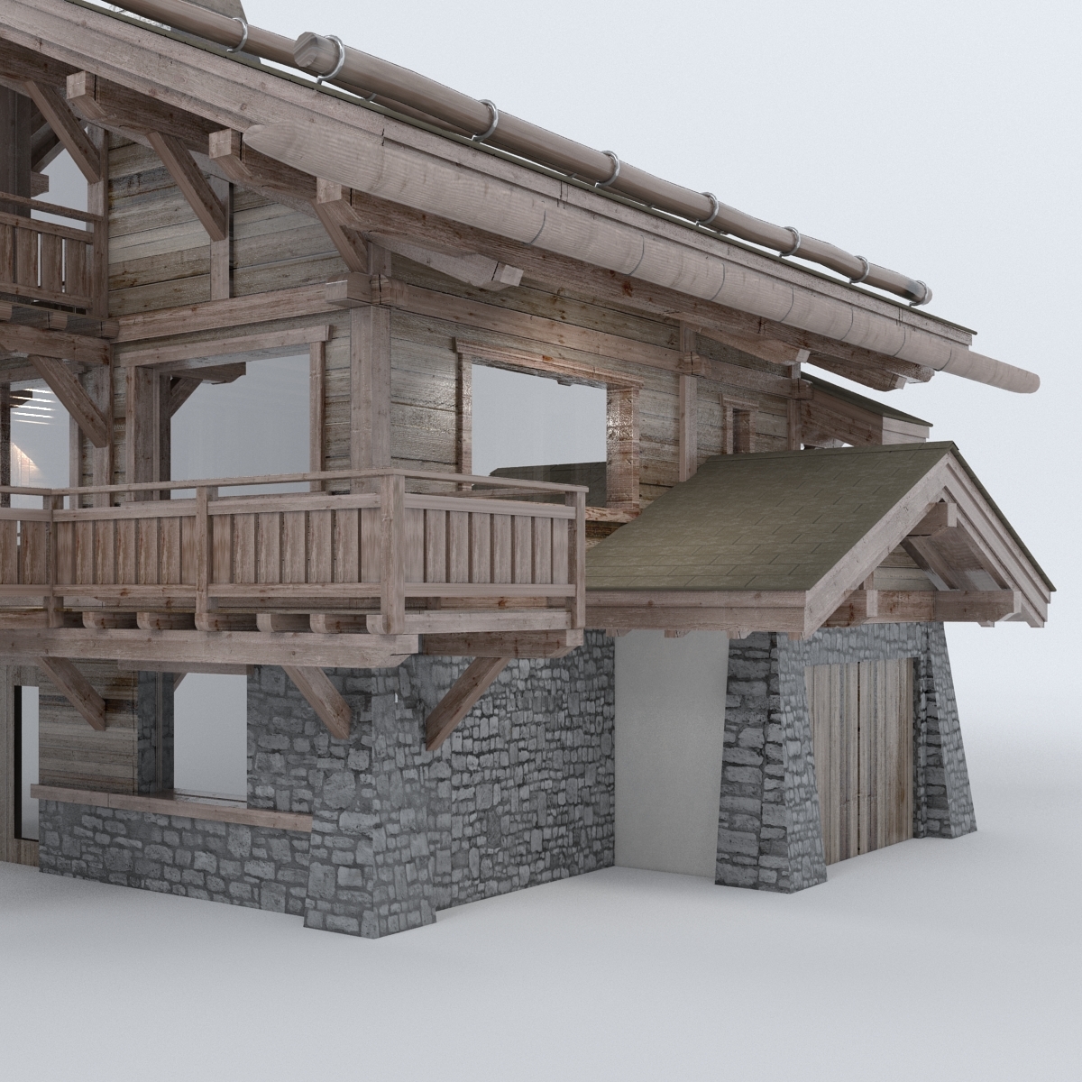 chalet 3d model