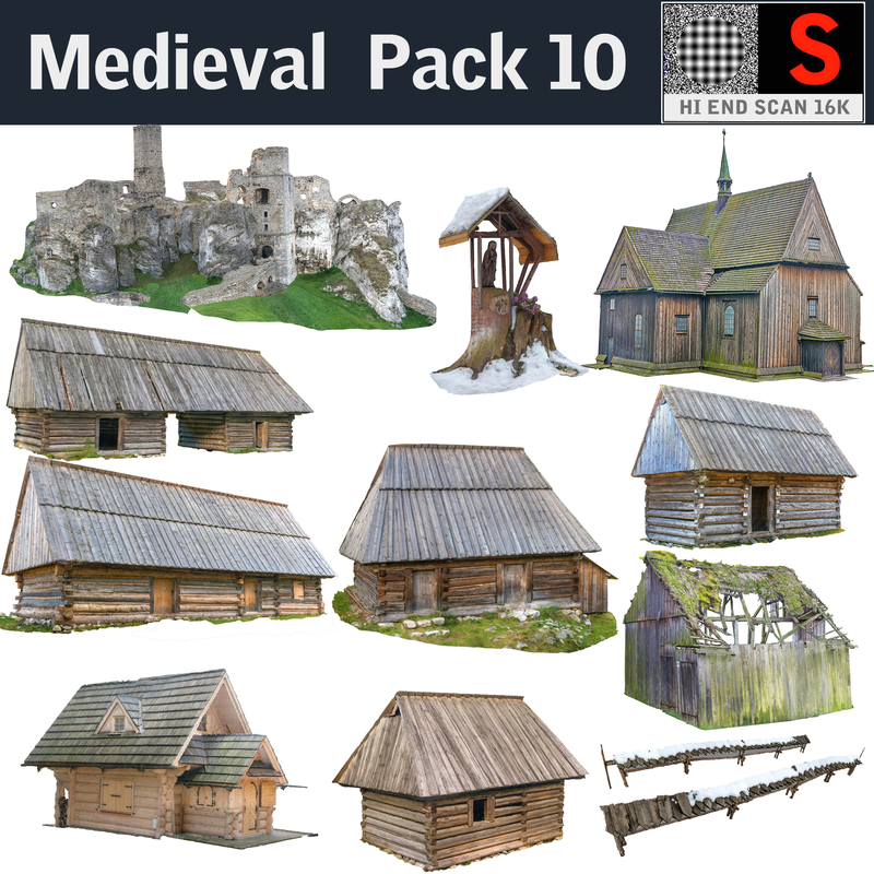 Medieval pack 10 3D model | 1147363 | TurboSquid