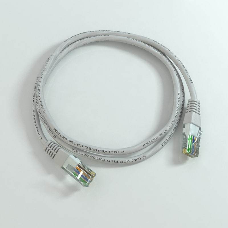 3d model rj45 cable