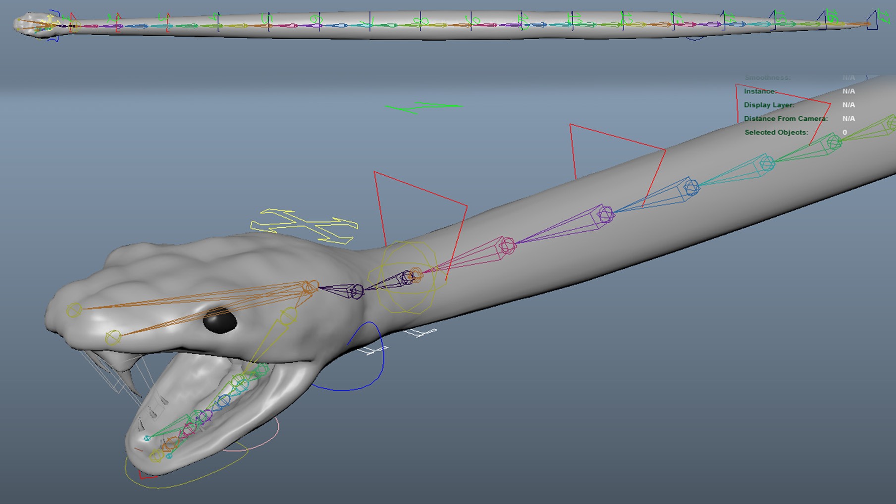 rigged snake 3d max