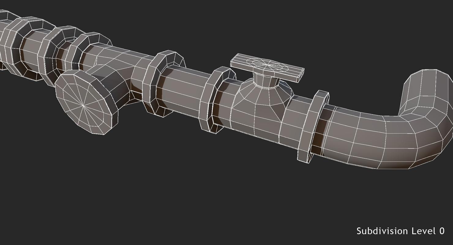 3d custom pipe model