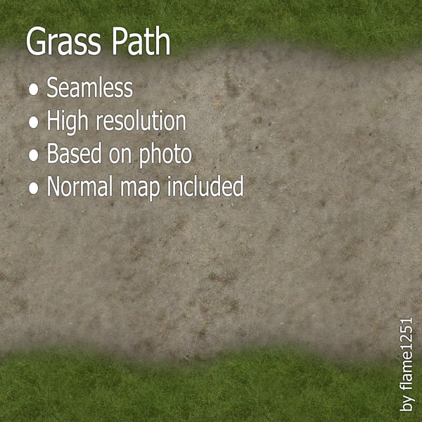 Texture PNG grass path photo