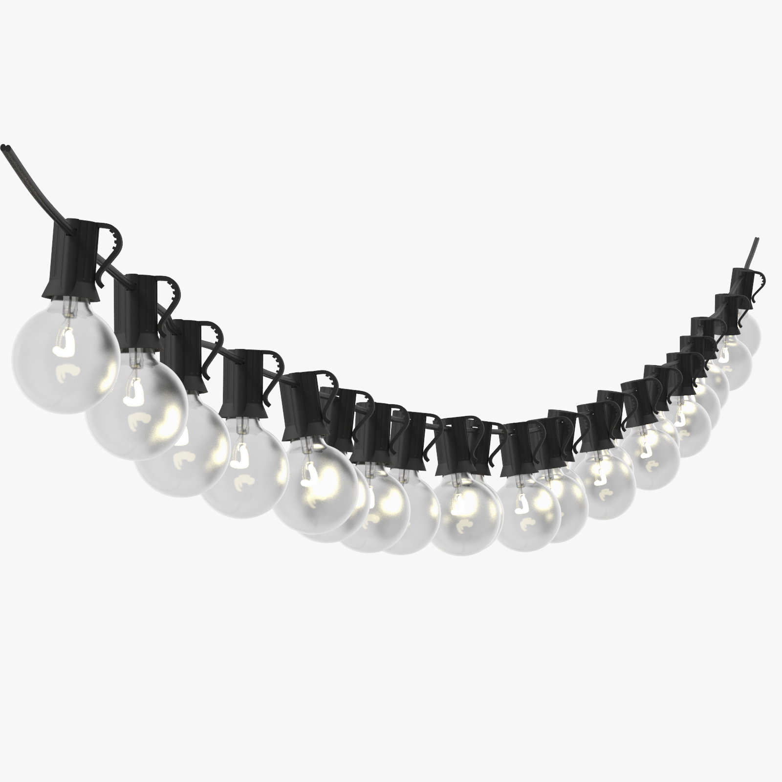 3d string lights 02 model